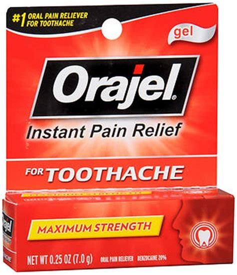 Orajel Gel Maximum Strength 025 Oz