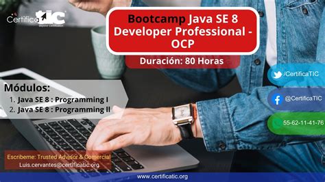 certificatic bootcamp java se 8 developer professional ocp