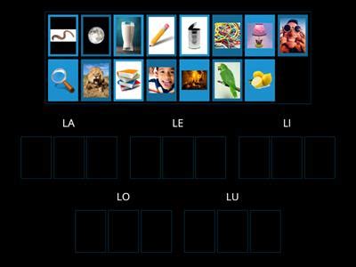 Oraciones la le li lo lu - Recursos didácticos