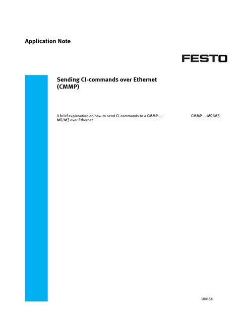 Sending Ci Commands Over Ethernet Cmmp Pdf Application Software