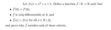 solved let f x x² x 1 define a function ƒ r → r