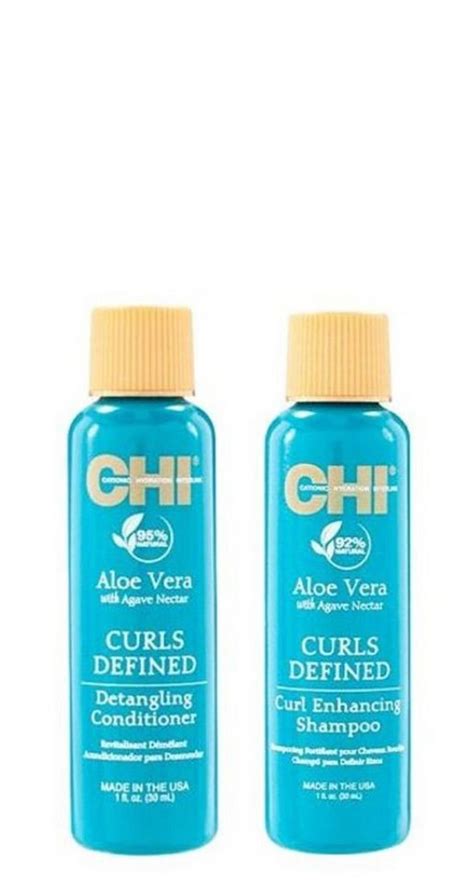 Chi Haarpflege Set Chi Aloe Vera Curls Reiseset Conditioner 30 Ml Shampoo 30 Ml 2 Tlg