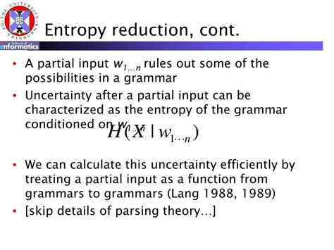 ppt day 5 entropy reduction models connectionist models course