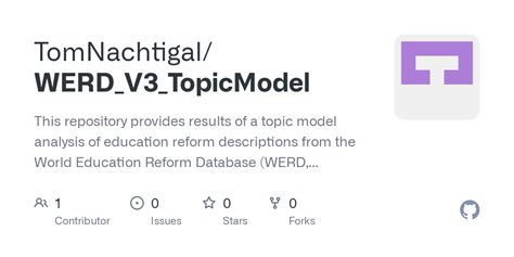 Github Tomnachtigal Werd V Topicmodel This Repository Provides Results Of A Topic Model