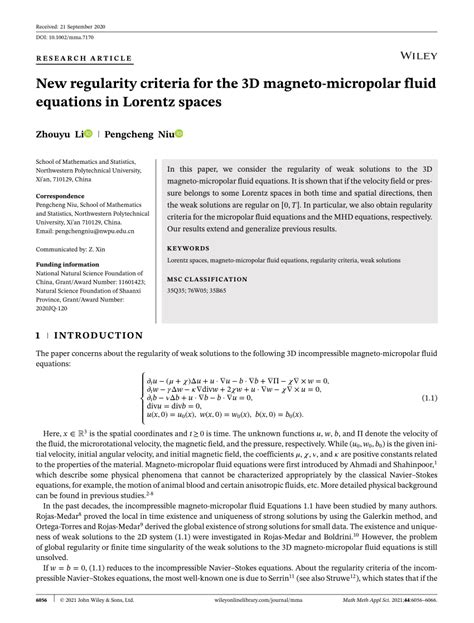 New Regularity Criteria For The 3d Magneto‐micropolar Fluid Equations In Lorentz Spaces