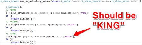 Discovered Check Bug Code Chess Programming