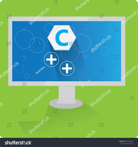 c graphic design programming language vector stock vector royalty free