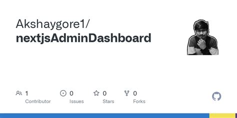GitHub Akshaygore NextjsAdminDashboard