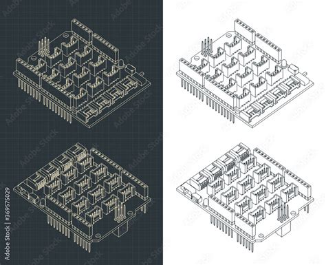 Expansion Module For Arduino Uno Drawings Stock Vector Adobe Stock