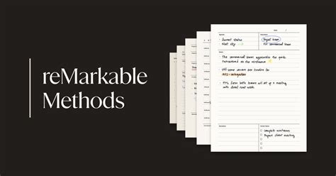 Remarkable Methods Templates And Tools For Better Thinking