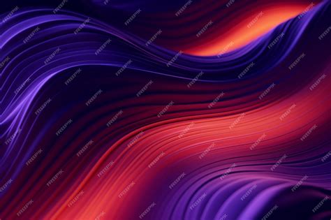 Creating An Abstract Wavy Background With Dynamic Visual Elements Premium Ai Generated Image
