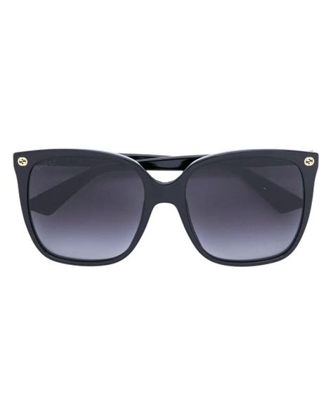Gucci Oversize Gradient Square Sunglasses In Blue Lyst Uk