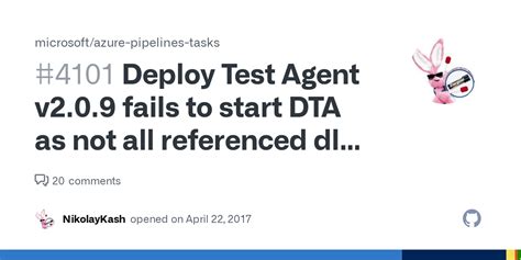 Deploy Test Agent V Fails To Start DTA As Not All Referenced Dlls Are In TestExecution Zip