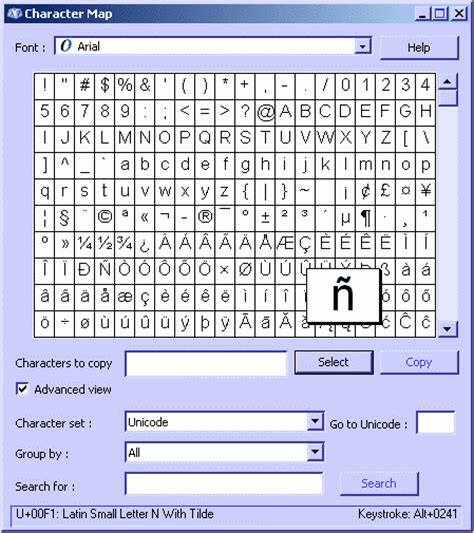 Techno Matti Character Maps
