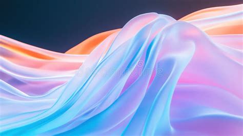 Colorful Abstract Waves With Vibrant Gradient Hues In Motion Stock Image Image Of Pastel