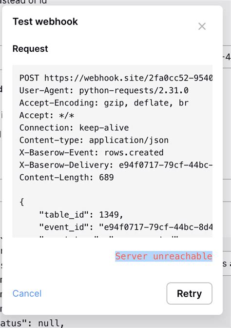 Invalid Url While Connecting To Zapier Webhook Technical Help Baserow