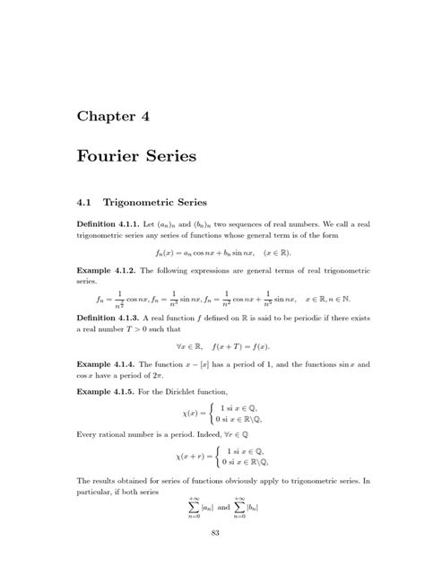 Analysis Iii 10 83 105 2 Pdf Fourier Series Summation