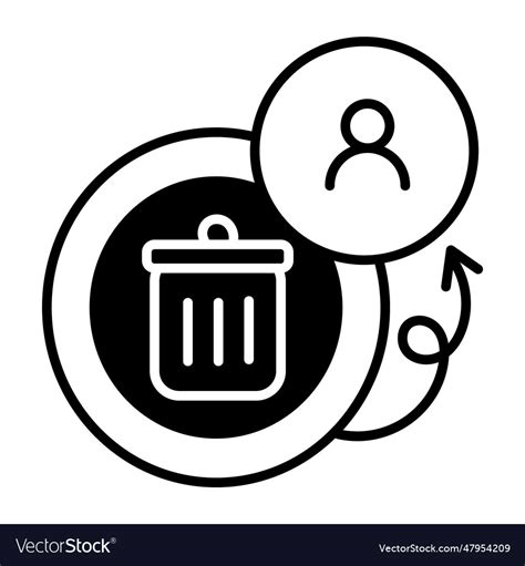 Delete Profile Royalty Free Vector Image VectorStock