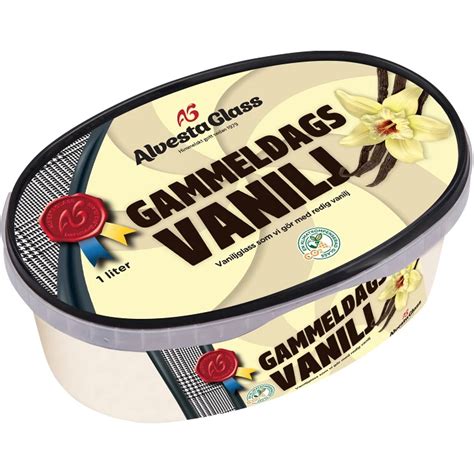 Glass Gammaldags Vanilj 1l Alvestaglass Handla Mat Online Från Din