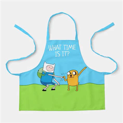 Adventure Time Finn And Jake Fist Bump Apron Zazzle