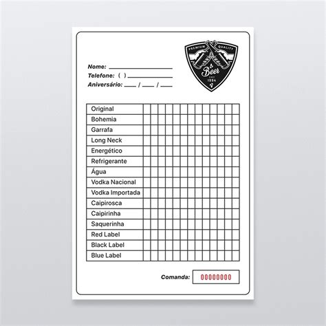Modelo De Comanda 6 Opções Para Baixar Grátis