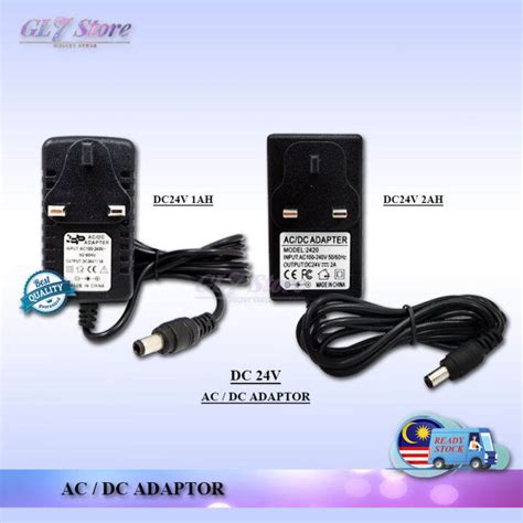 Ac To Dc Adapter Dc24v 1a Dc24v 2a Uk Switching Power Supply 24v Adaptor Bekalan Kuasa Dc24v