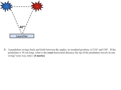 solved a pendulum swings back and forth between the angles