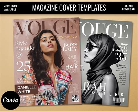 Vogue Magazine Cover Template