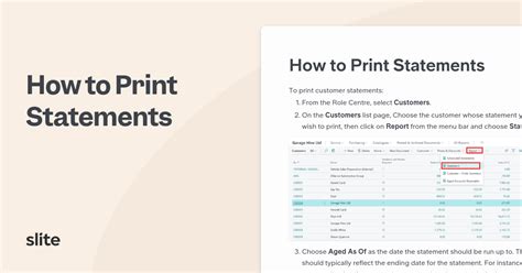 How To Print Statements