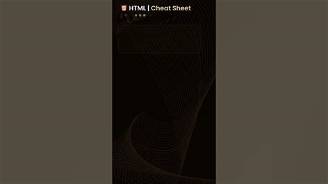 Html Cheatsheet 🎊🎊 Viral Trending Html5 Html Coder Youtube