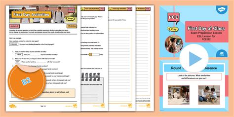 B2 First Fce Exam Prep Lesson First Day Of Class