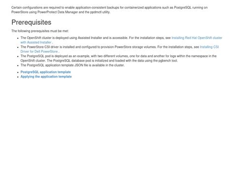 configurations for application consistent backups protect red hat