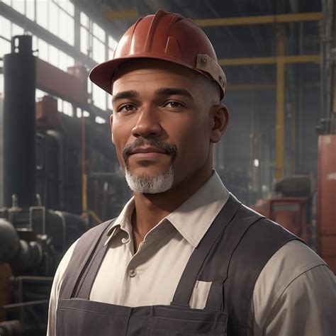Premium Ai Image A Fore Man Worked His Factory Labor Day