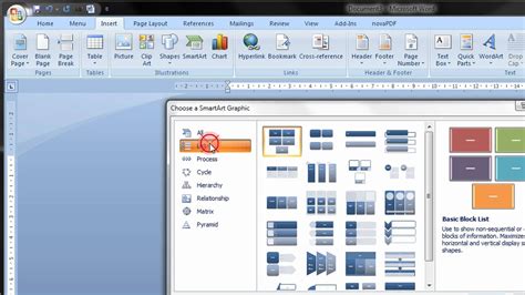 Create A Flow Chart In Word Step By Step Tutorial YouTube