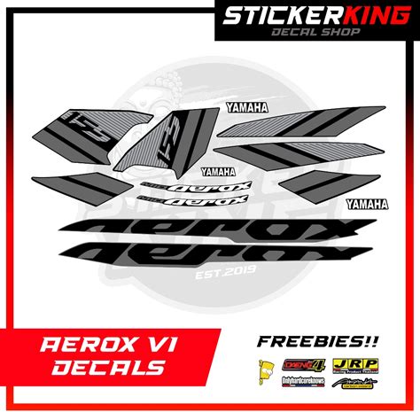 Yamaha Aerox 155 V1 Stock Decals With Freebies Stickers Laminated