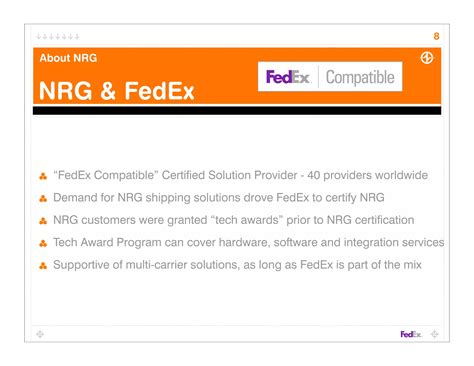 NRG Shipping Solutions Overview PPT