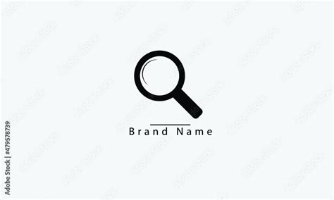 Magnifying Glass Vector Logo Design Stock Vector Adobe Stock