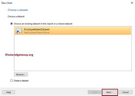 Create Pie Chart In SSRS Report Builder Wizard