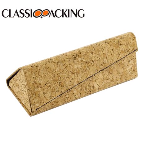 Cork Folding Triangle Glasses Case Bulk From 135pc Classic Packing
