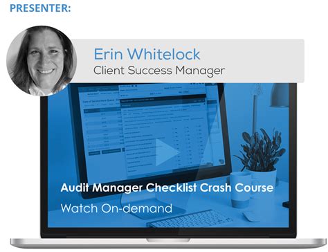 Audit Manager Checklist Crash Course Webinar Healthicity