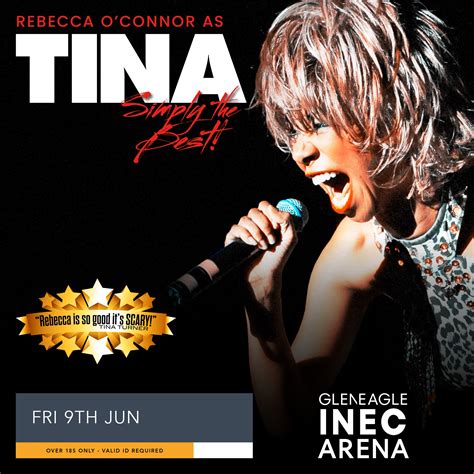 Rebecca O Connor As Tina Turner Simply The Best Gleneagle Hotel