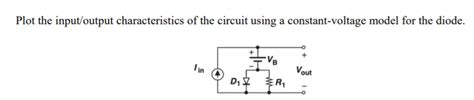 Solved Plot The Inputoutput Characteristics Of The Circuit