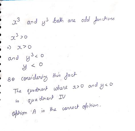 Solved List The Quadrant Or Quadrants Satisfying The Course Hero