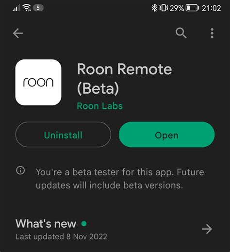 Android Roon Remote Link Still Points To B1159 Early Access Roon