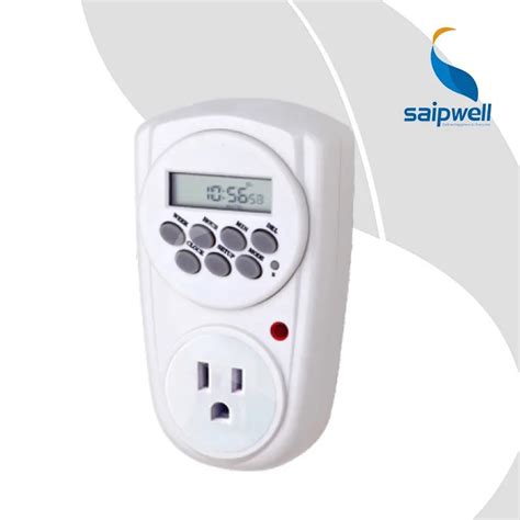 15a 125v~ Programmable Weekly Digital Timer Energy Saving Usa Grounded Plug In Timer Socket