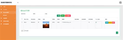 基于 Javaweb 的在线医疗服务系统的设计与实现 计算机毕业设计源码网