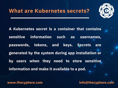 understanding kubernetes secrets in a kubernetes environment security