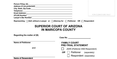 Pre Trial Statement Form ≡ Fill Out Printable Pdf Forms Online