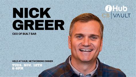 Ihub Innovation Hub Of Utah On Linkedin Nick Greer Co Founder Of Built Bar Tuesday November