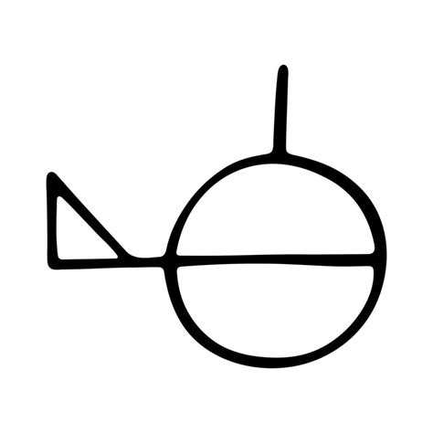 One Lgbtqia Hand Drawn Demigender Gender Identity Icon Symbol Used To